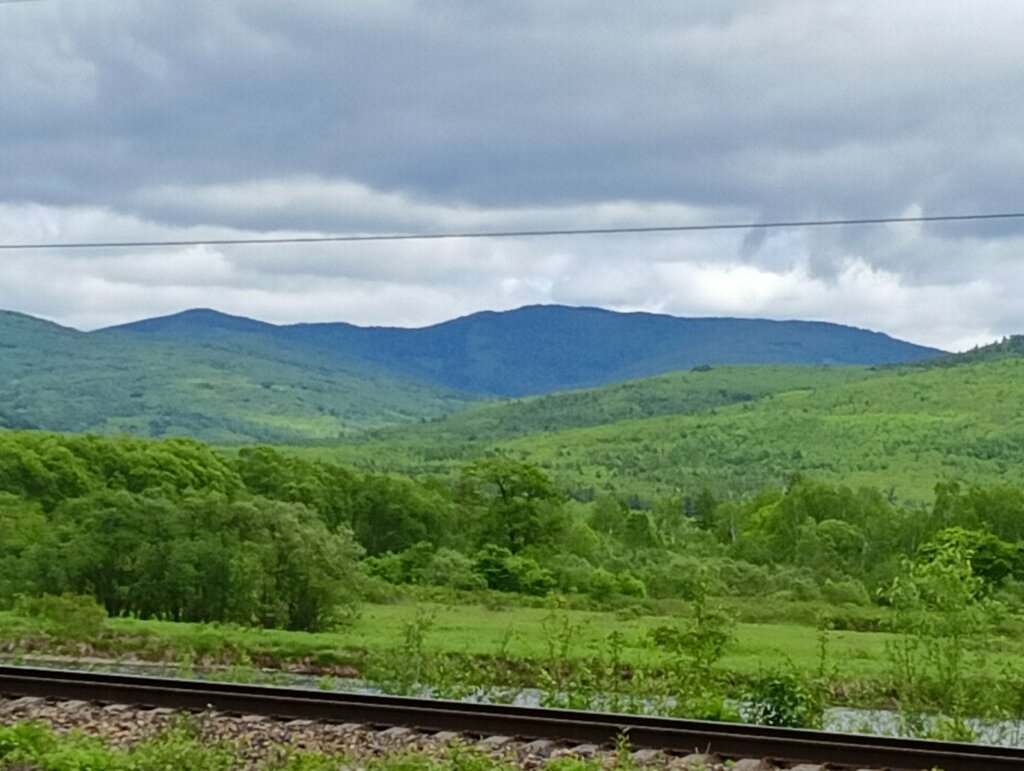 Tren istasyonu разъезд Акур, Habarovski krayı, foto