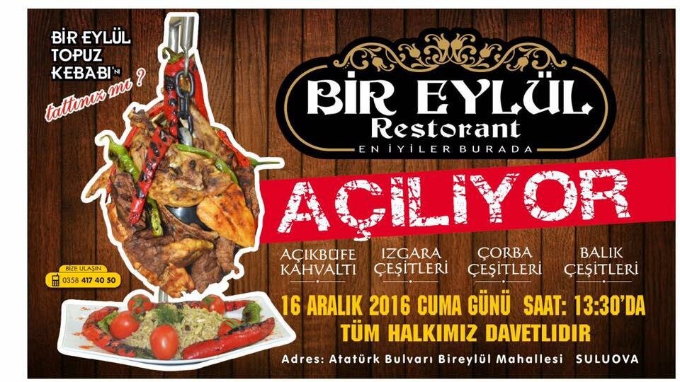Restoran Bir Eylül Restorant, Suluova, foto
