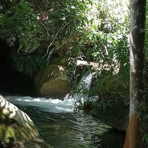 Karamanastır Şelalesi (Mersin, Bozyazı, Kızılca Mah.), şelale  Bozyazı'dan