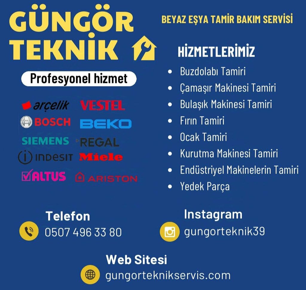 Beyaz eşya servisleri Güngör Teknik, Kırklareli, foto