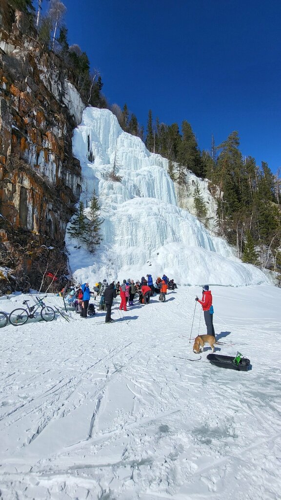Doğa Ершовские ледопады, İrkutskaya oblastı, foto