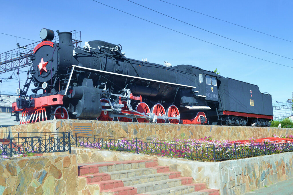Anıt levhası, anıt taş Памятный знак 354-й км Транссиба, Kurgan, foto