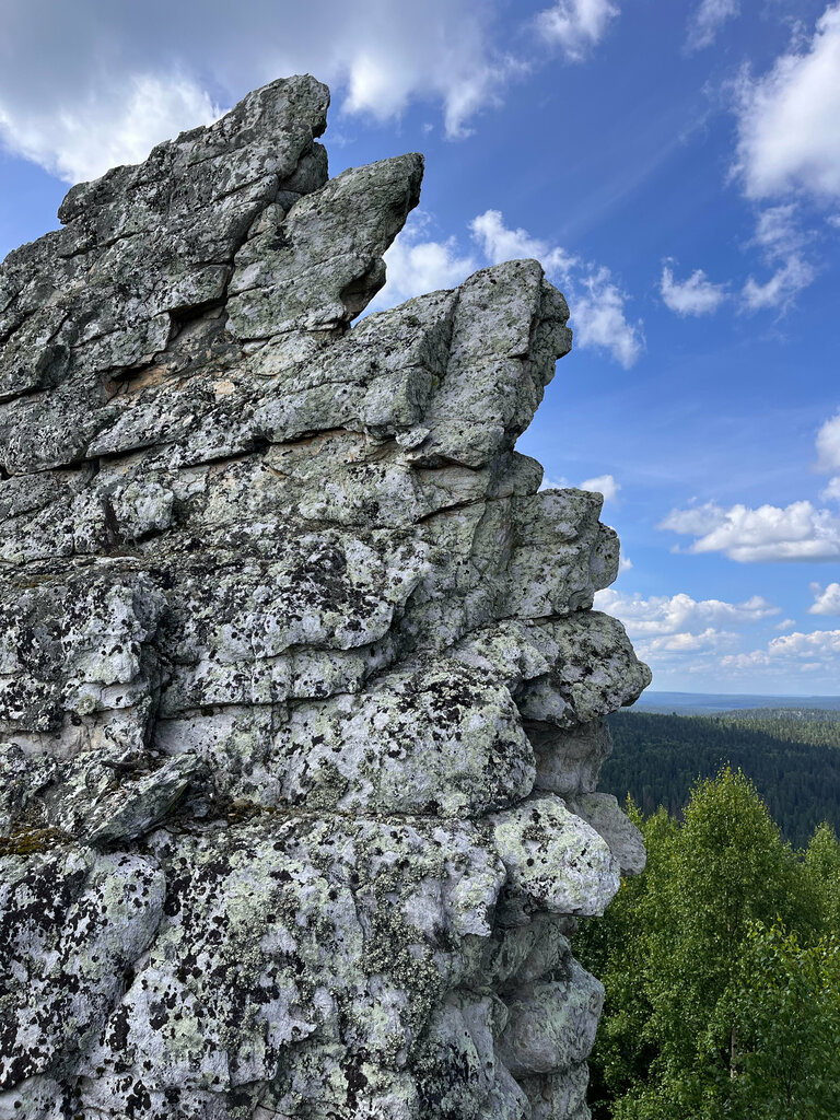 Dağ zirvesi Гора Еранина деревня, Permski krayı, foto