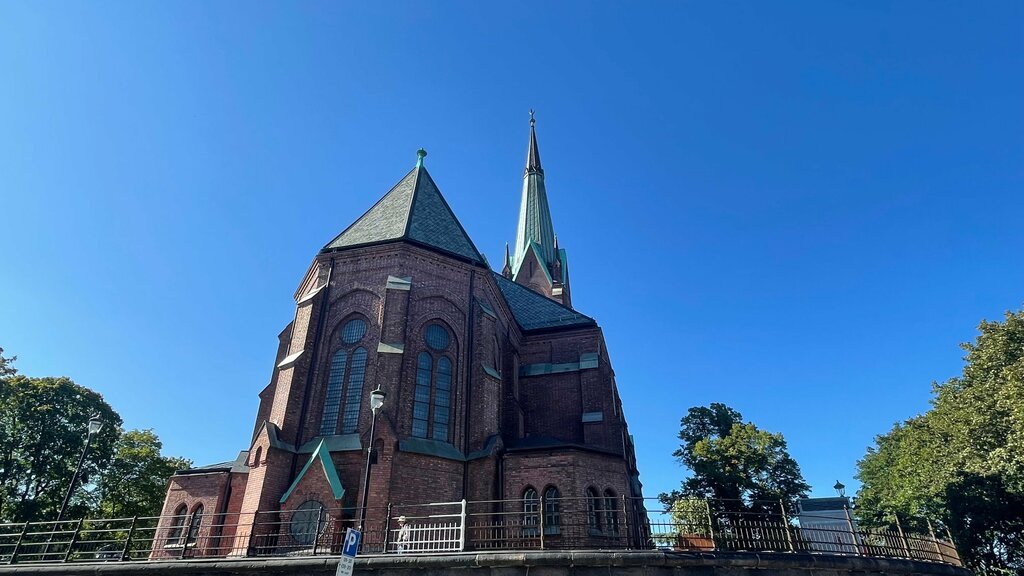 Protestan kilisesi Uranienborg Church, Oslo, foto