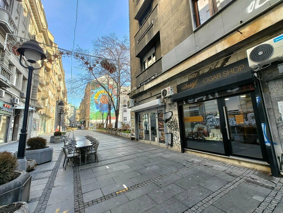Tütün, sigara mağazaları Davidoff Shop, Belgrad, foto