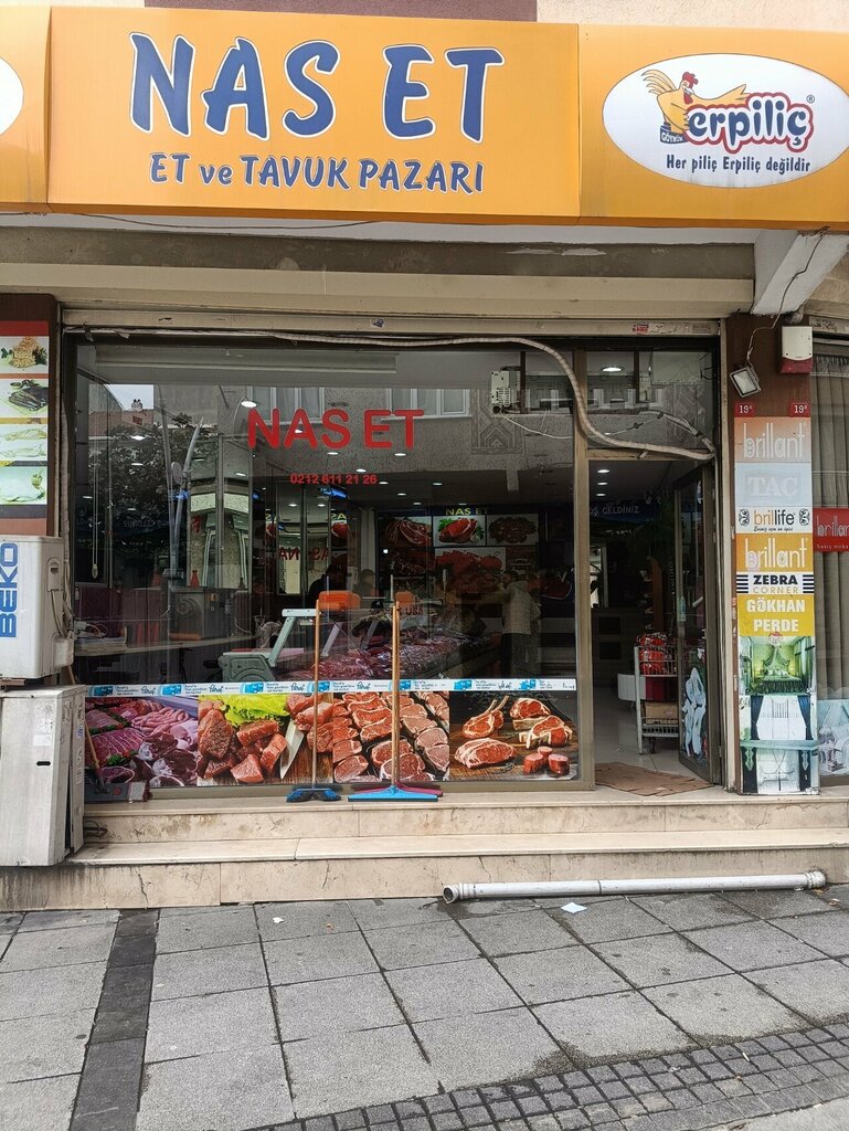 Kasap, şarküteri Nas Et ve Tavuk Pazarı, İstanbul, foto