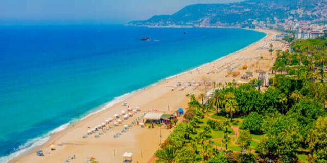 Plaj Mahmutlar Belediyesi Halk Plajı, Alanya, foto