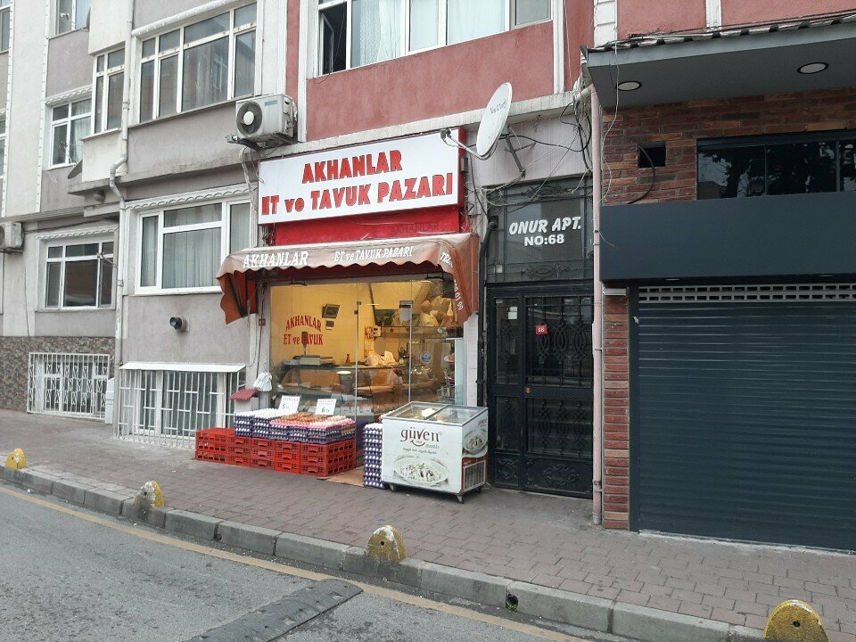 Kasap, şarküteri Akhanlar Et Ve Tavuk Pazarı, İstanbul, foto