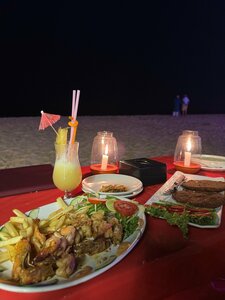 Marina Beach Shack (Goa, North Goa County, Bardez Subdistrict, Town of Calangute), kafe  Goa'dan