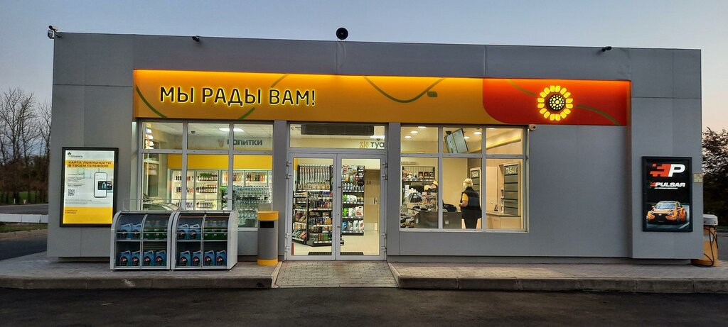 Benzin istasyonu Rosneft', Orlovskaya oblastı, foto