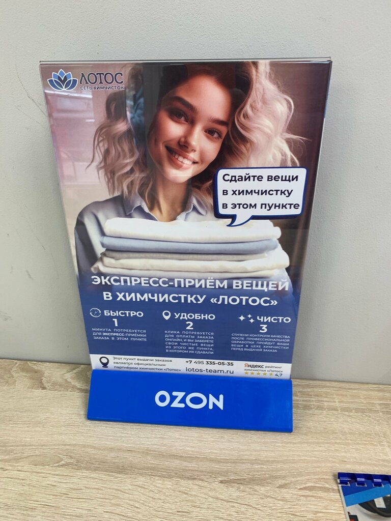 Kuru temizlemeciler Lotos, Puşkino, foto