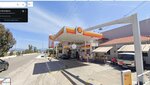 Shell (Western Greece, Patra, Rion), benzin istasyonu  Patras'tan (Balyabadra'dan)