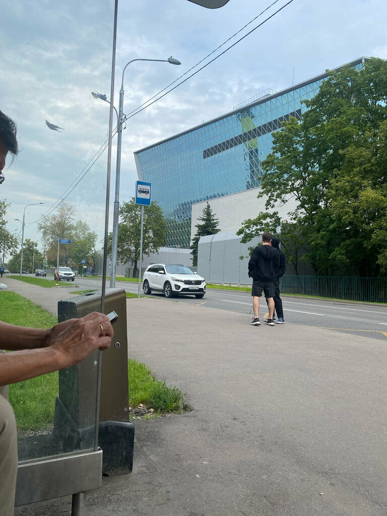 Toplu taşıma durağı Excursion building of the TV tower, Moskova, foto