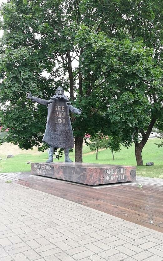 Anıt, heykel Alexander Nikolai von Glehn, Tallin, foto