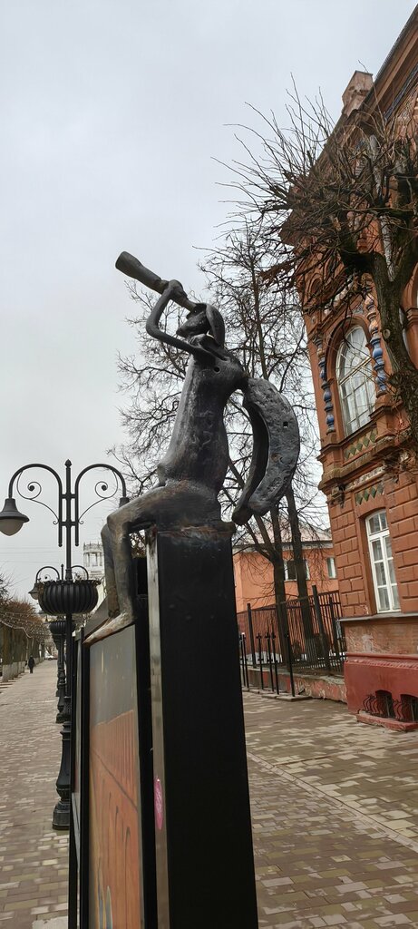 Park, sokak heykeli Смоленский ангел Звездочет, Smolensk, foto