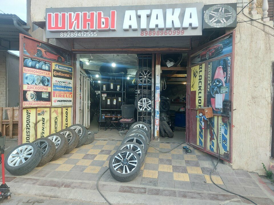 Jant ve lastikçiler Шины атака, Makhachkala, foto