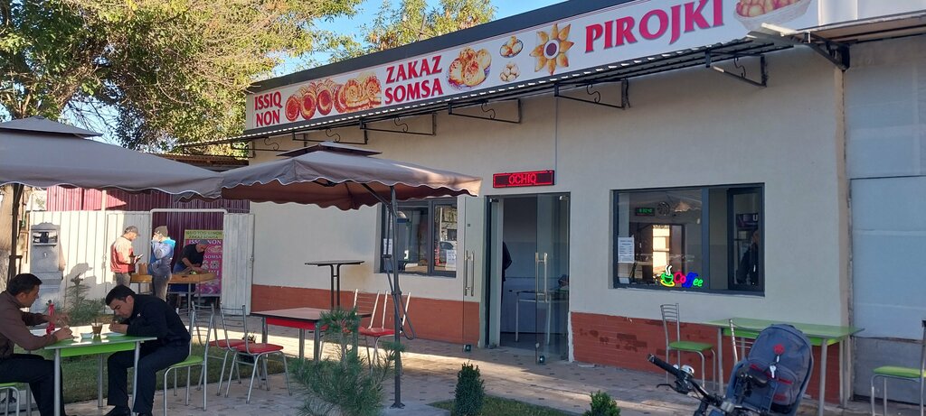 Fast food Kiosk selling samsa, Taşkent, foto