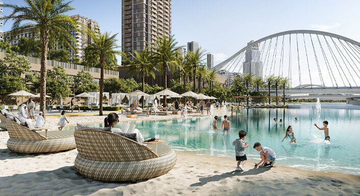 Konut blokları Creek Rise, Dubai, foto
