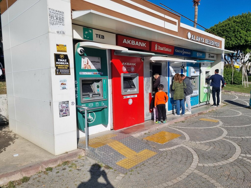 ATM'ler Ziraat Bank, Alanya, foto