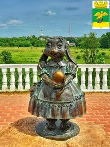 Зайчушка (Vladimir Region, Kirzhach, Naberezhnaya ulitsa), park, sokak heykeli  Kirjaç'tan