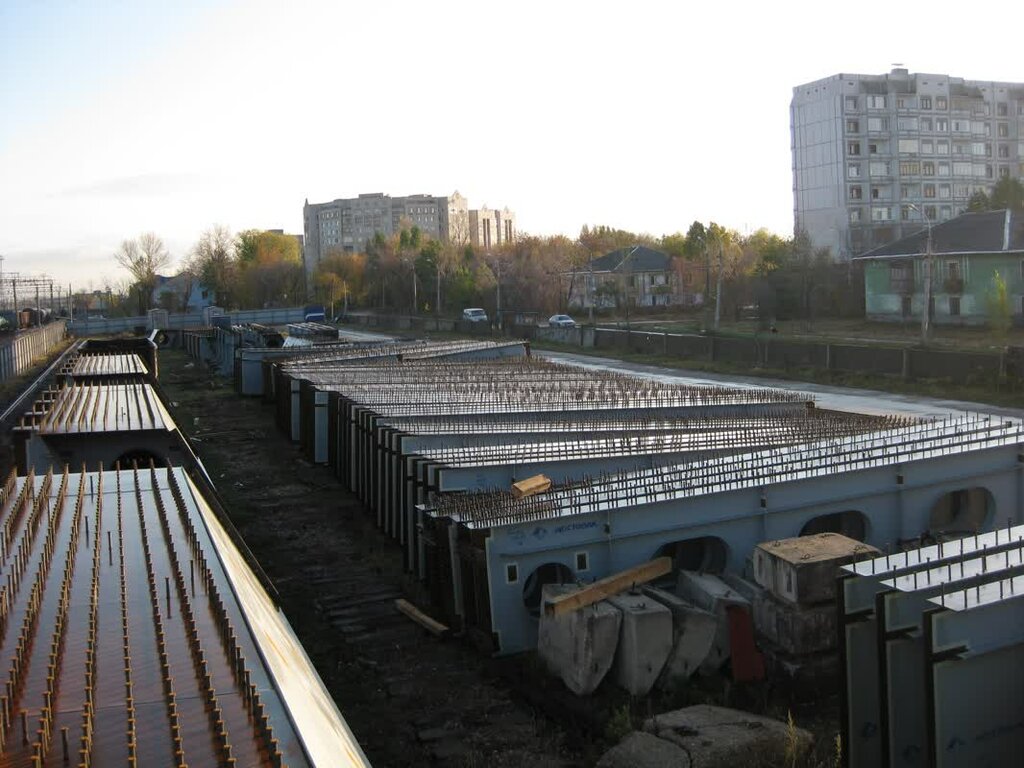 Demiryolu kargo Tjazhelovesnaja-ploschadka, Samara, foto