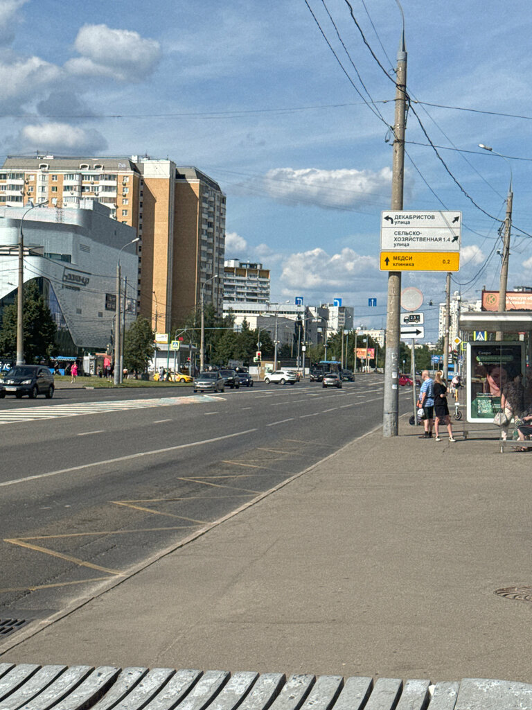 Toplu taşıma durağı Metro Otradnoe, Moskova, foto