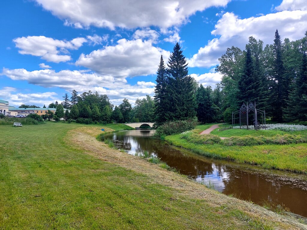 Turistik yerler Жёлтый мост в усадьбе Марьино, Saint‑Petersburg ve Leningradskaya oblastı, foto