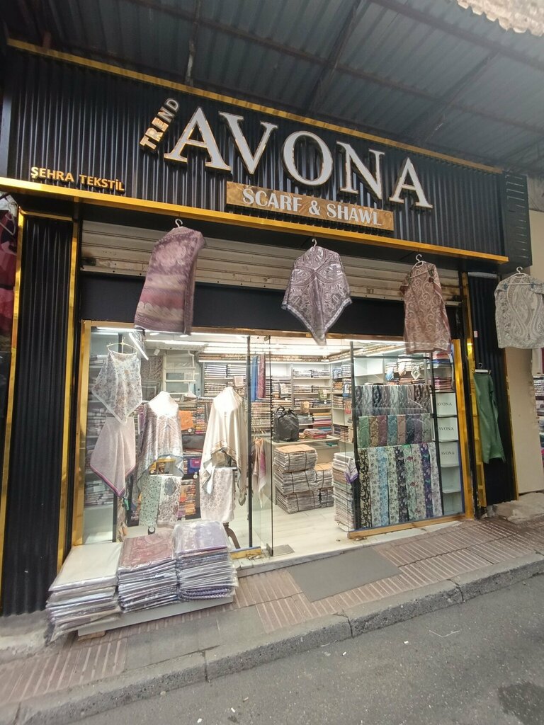 Tuhafiyeler Avona Eşarpları, İstanbul, foto