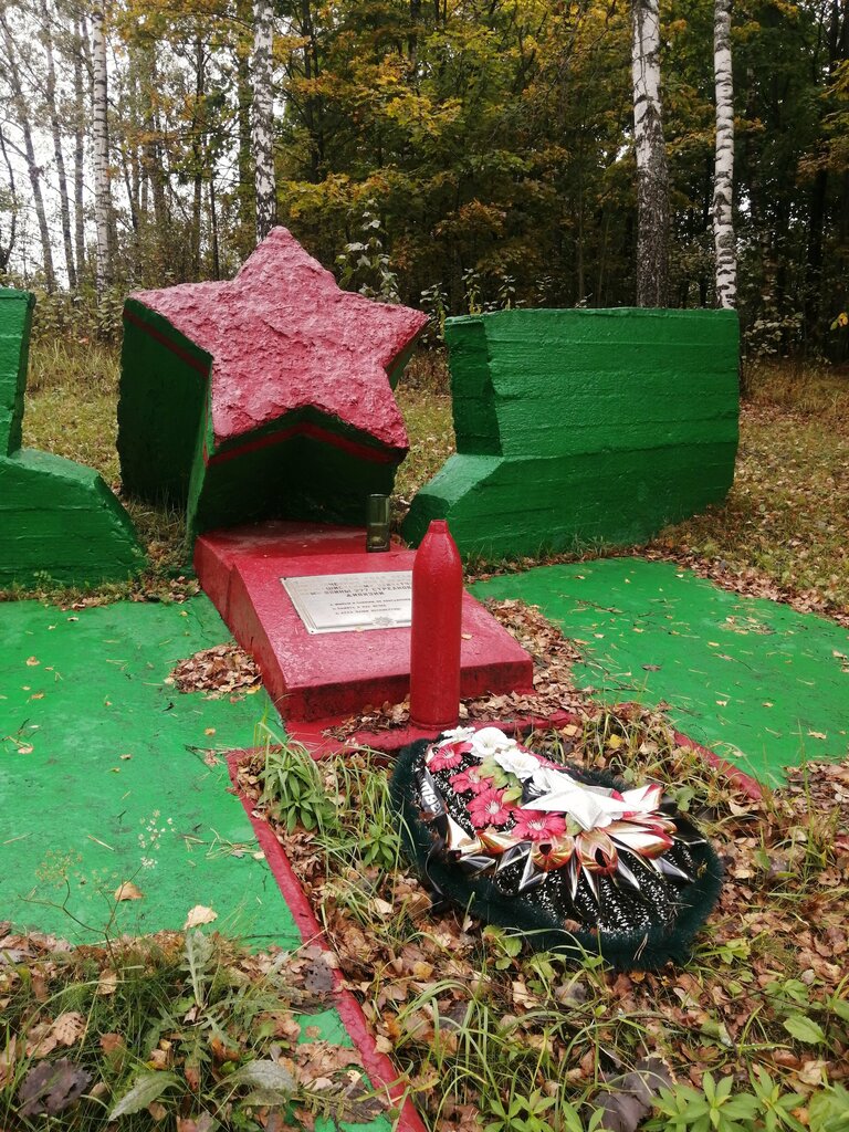 Anıt levhası, anıt taş Воинам 277 стрелковой дивизии, Vitebskaya oblastı, foto