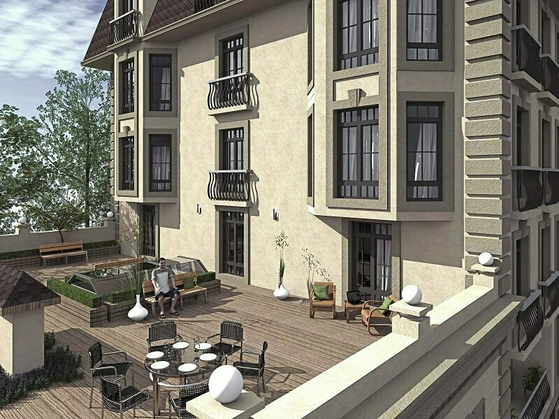 Konut blokları Yantarny Dom, Ulyanovsk, foto