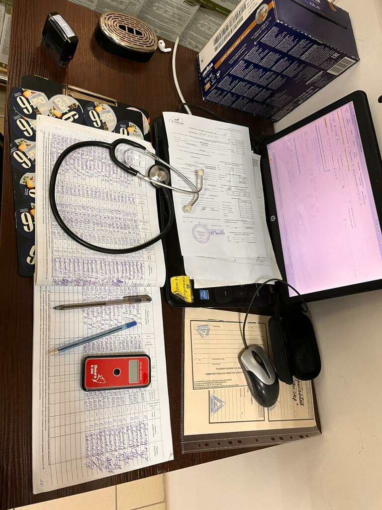 Sefer öncesi tıbbi muayene noktası Предрейсовый осмотр, Moskova, foto