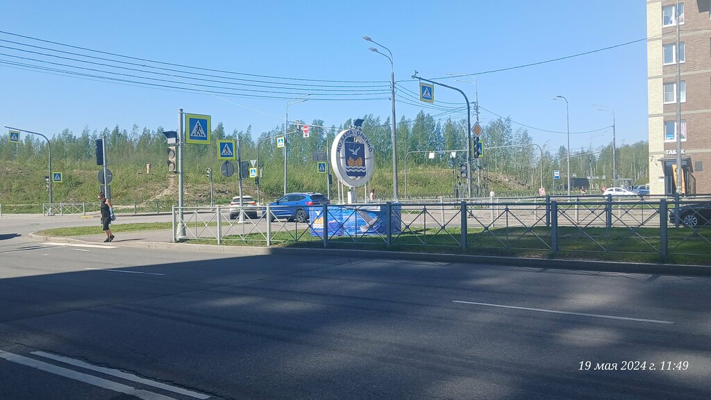 Giriş işareti МО Лахта-Ольгино, Saint‑Petersburg, foto