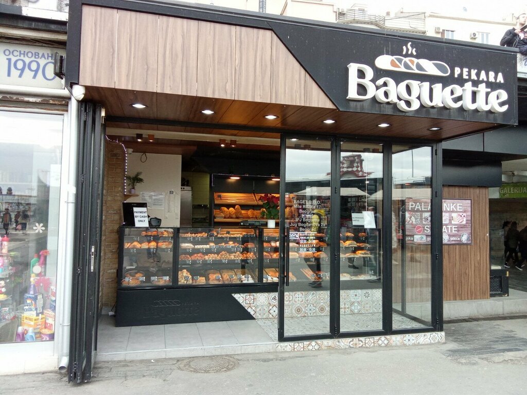 Ekmek fırını Baguette Pekara, Belgrad, foto