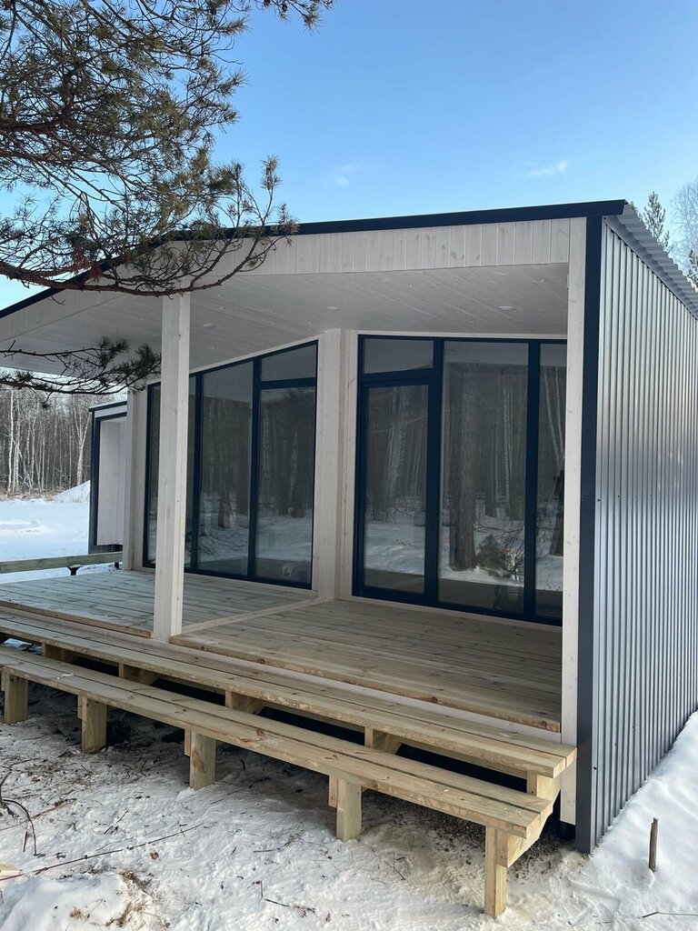 Yazlık ev inşaatı Teplo-module, Sverdlovskaya oblastı, foto