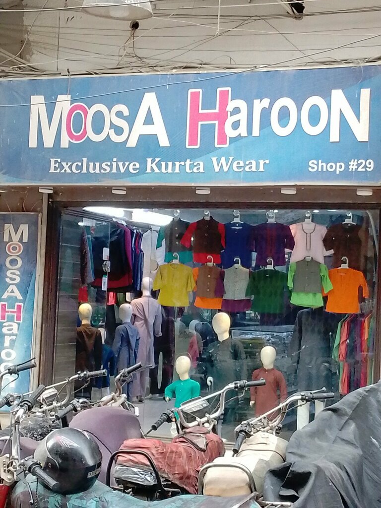Dış giyim mağazası Mossa haroon, Karaçi, foto