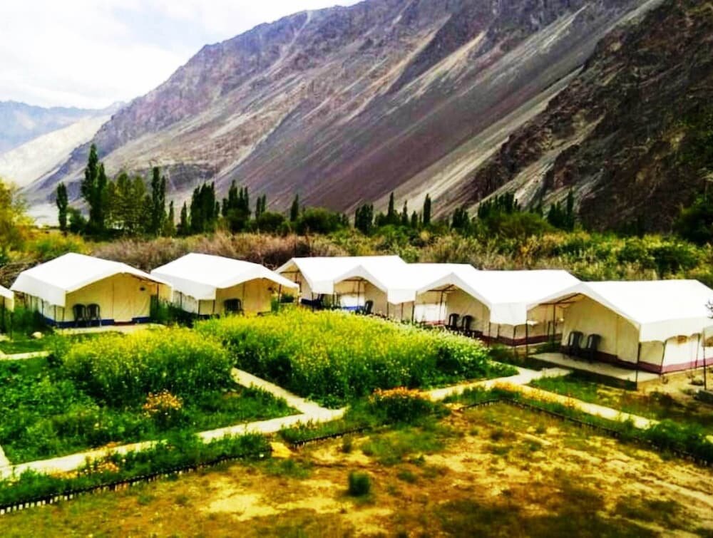 Otel Shyok camp, Cemmu ve Keşmir, foto