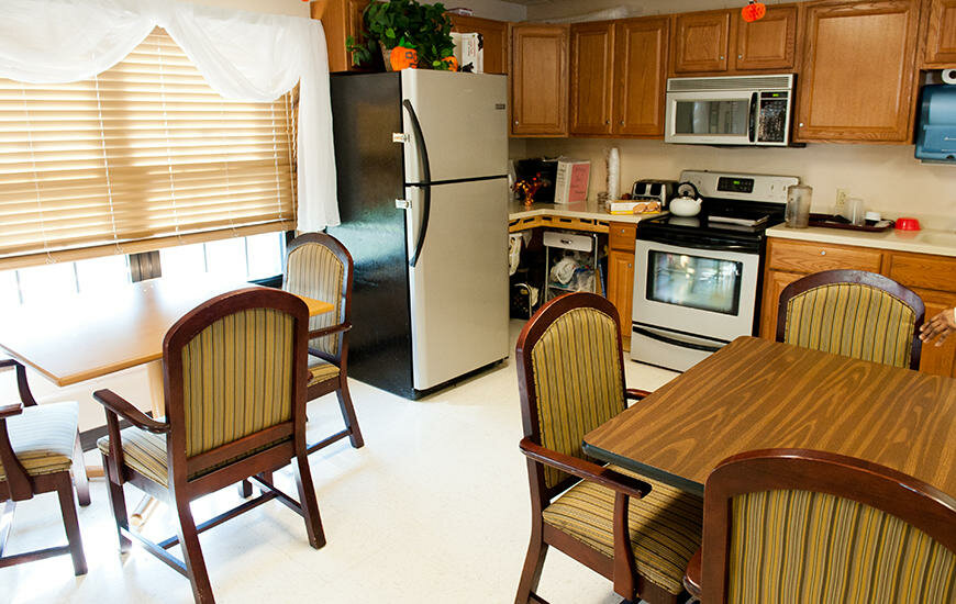 Huzurevi, bakımevi Columbia Healthcare Center, İndiana Eyaleti, foto