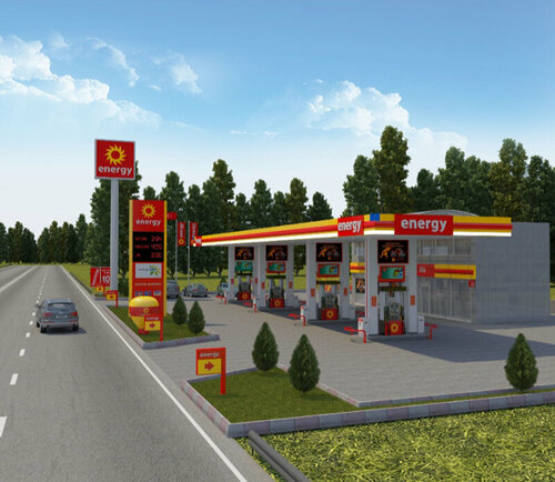 Benzin istasyonu Energy Petrol, Derebucak, foto
