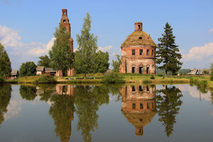 Tserkov Bogoyavleniya Gospodnya V Golovinskom (Kostroma Region, Susaninskiy rayon, Sokirinskoye selskoye poseleniye, selo Golovinskoye), ortodoks kiliseleri  Kostromskaya oblastından