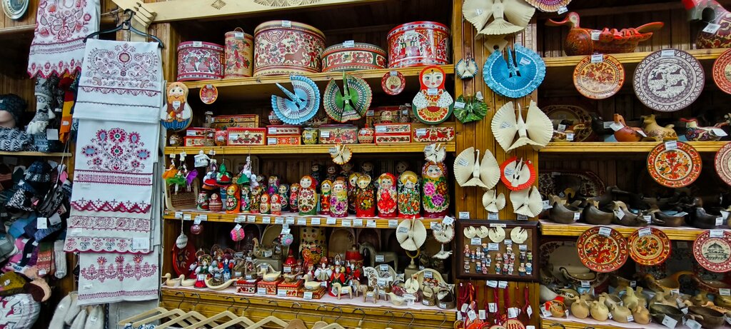 Hediyelik eşya mağazaları Belomorskiye uzory, Arhangelsk, foto