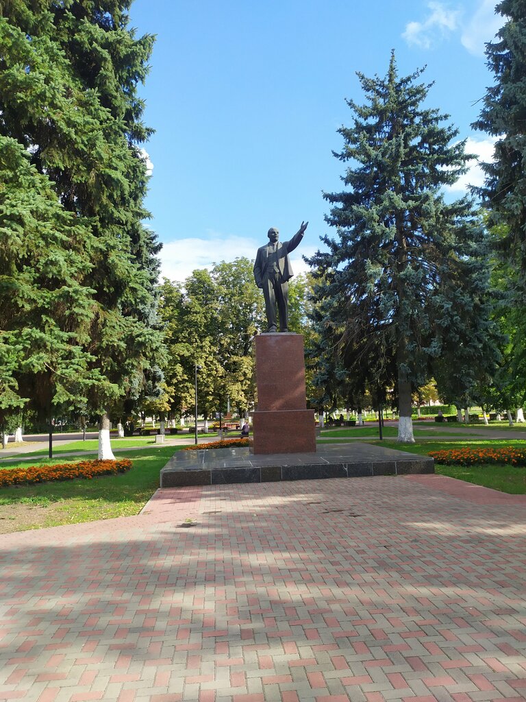 Anıt, heykel V.I. Lenin, Briansk, foto