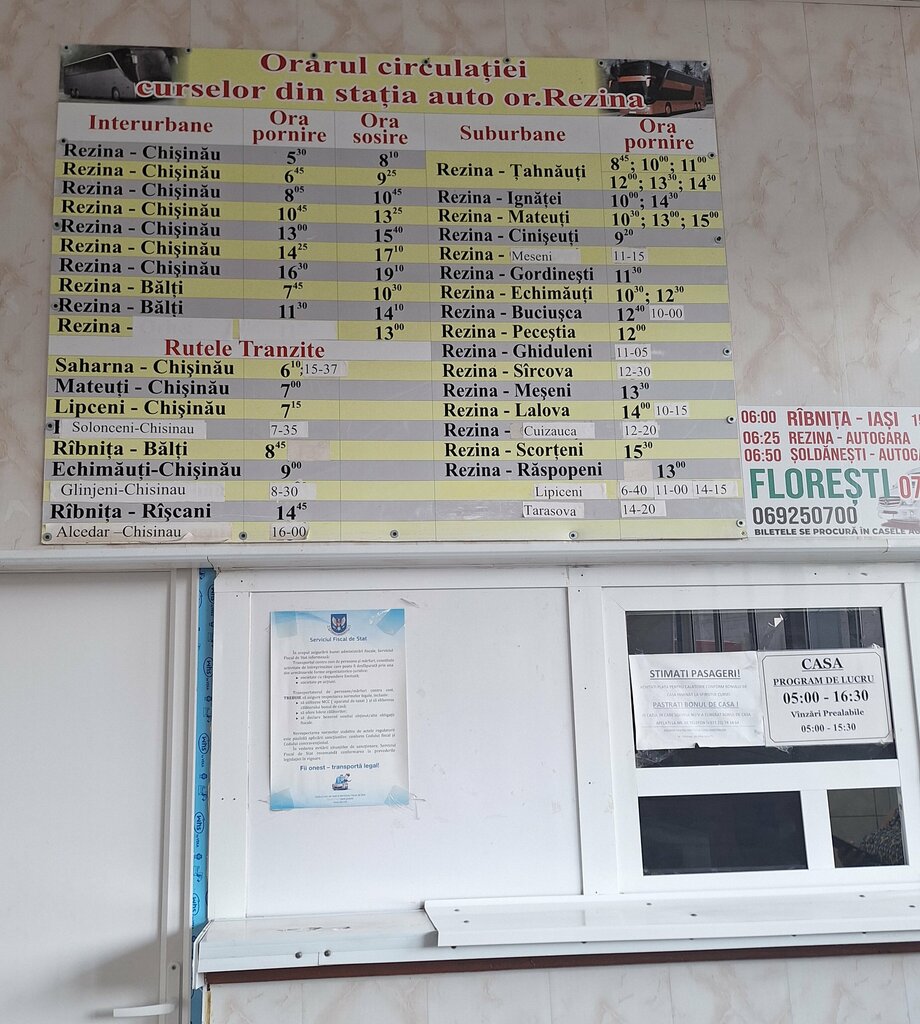 Otogarlar gara auto Rezina, Rezina, foto