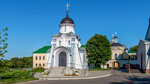 Tsarstvennykh Strastoterptsev Church (Баррикадная улица No:1), şapel, haç anıtı  Tver'den