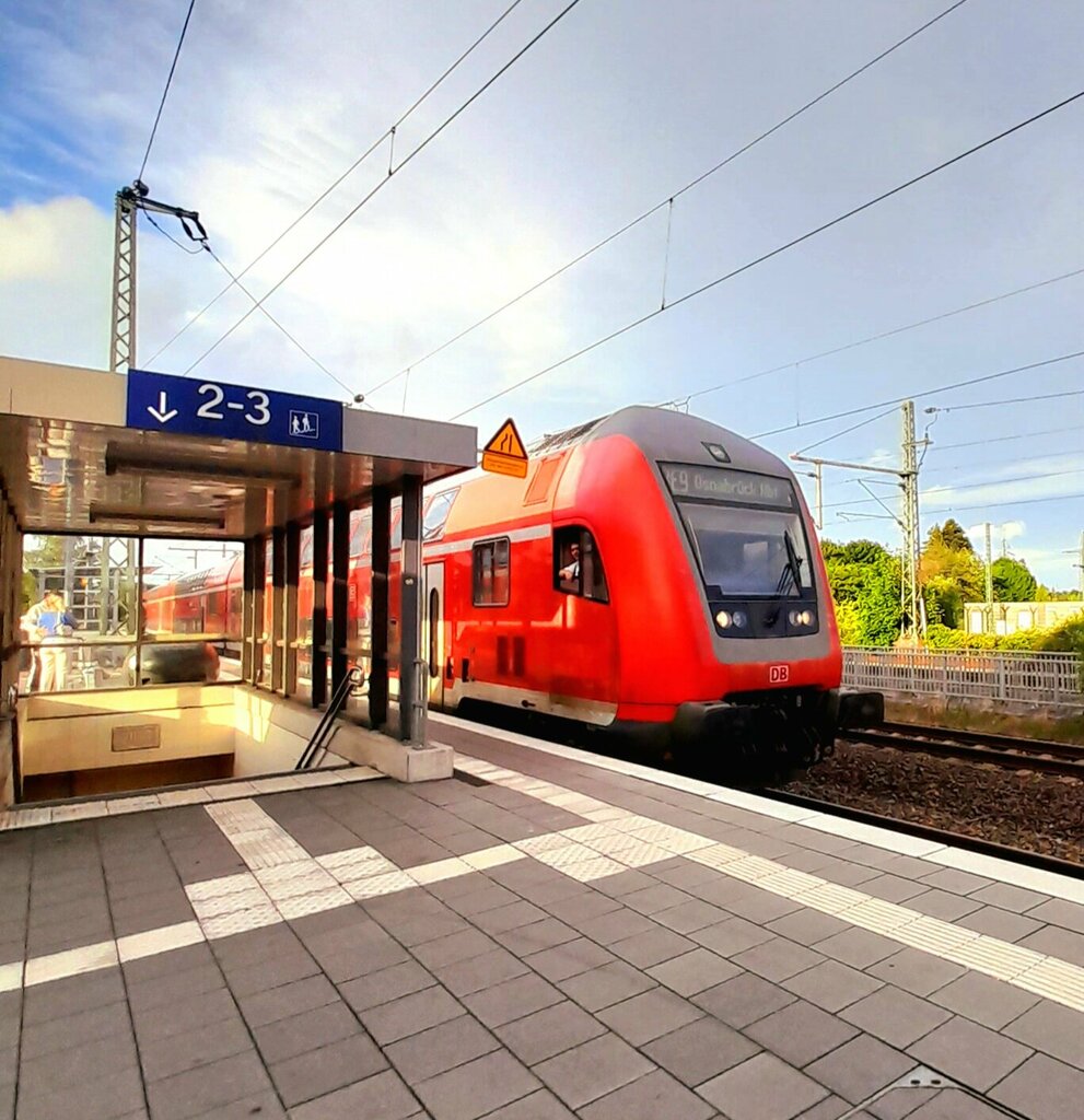 Tren istasyonu Barnstorf (bei Hannover), Aşağı Saksonya, foto
