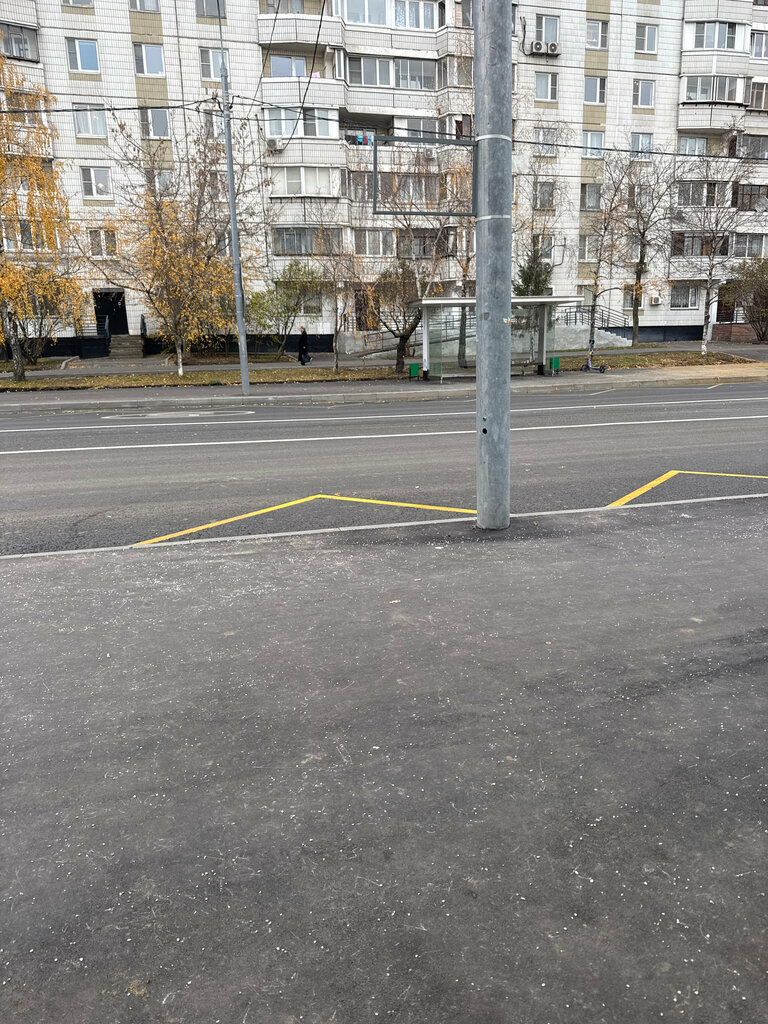 Toplu taşıma durağı OVD Brateevo, Moskova, foto