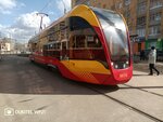 Конечная станция Трамвайное кольцо (Oktyabrskaya ulitsa No:55), tramvay durağı  Verhniaya Pyşma'dan