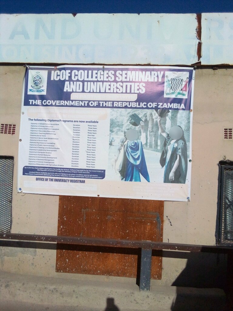Üniversiteler ICOF Colleges Seminary and Universities, Lusaka, foto