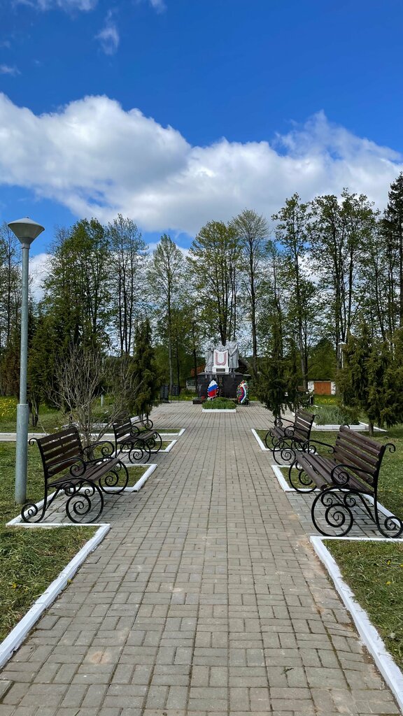 Anıt, heykel Братская могила, Kalujskaya oblastı, foto