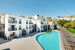 Balkonlu, Paylaşımlı Havuzlu, Plaja 5 Dakika Mesafede Rezidans (Muğla, Bodrum, Gümbet Mah., Adnan Menderes Cad., 46A), kısa süreli konaklama  Bodrum'dan