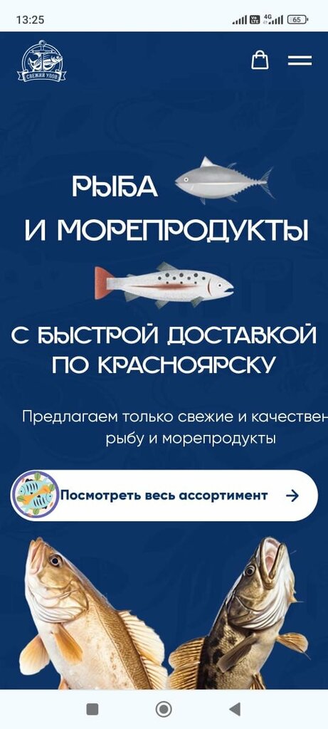 Balık ve deniz ürünleri Свежий улов, Krasnoyarsk, foto